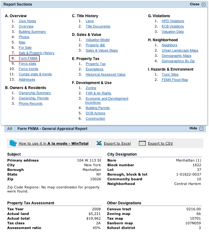 Dedicated Tools For Appraisers | PropertyShark